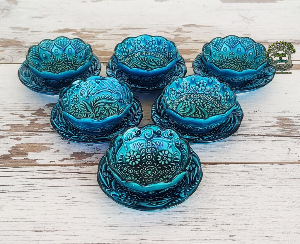 12x Turkish Ceramic Tapas Bowl Set - Ceramic Lemon Creations: Artistry ...